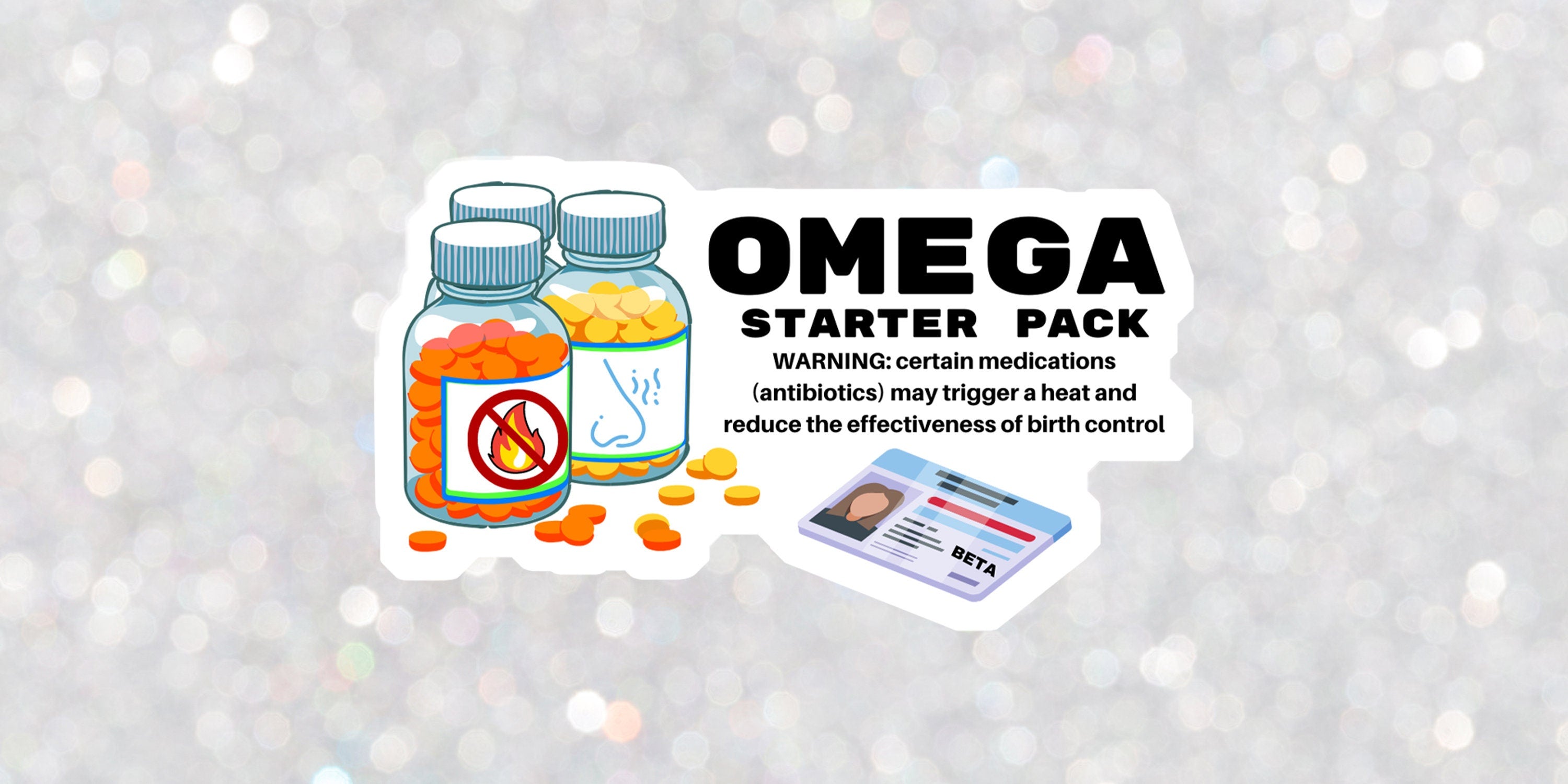 Omegaverse Starter Pack Sticker – Dark Moon Publishing